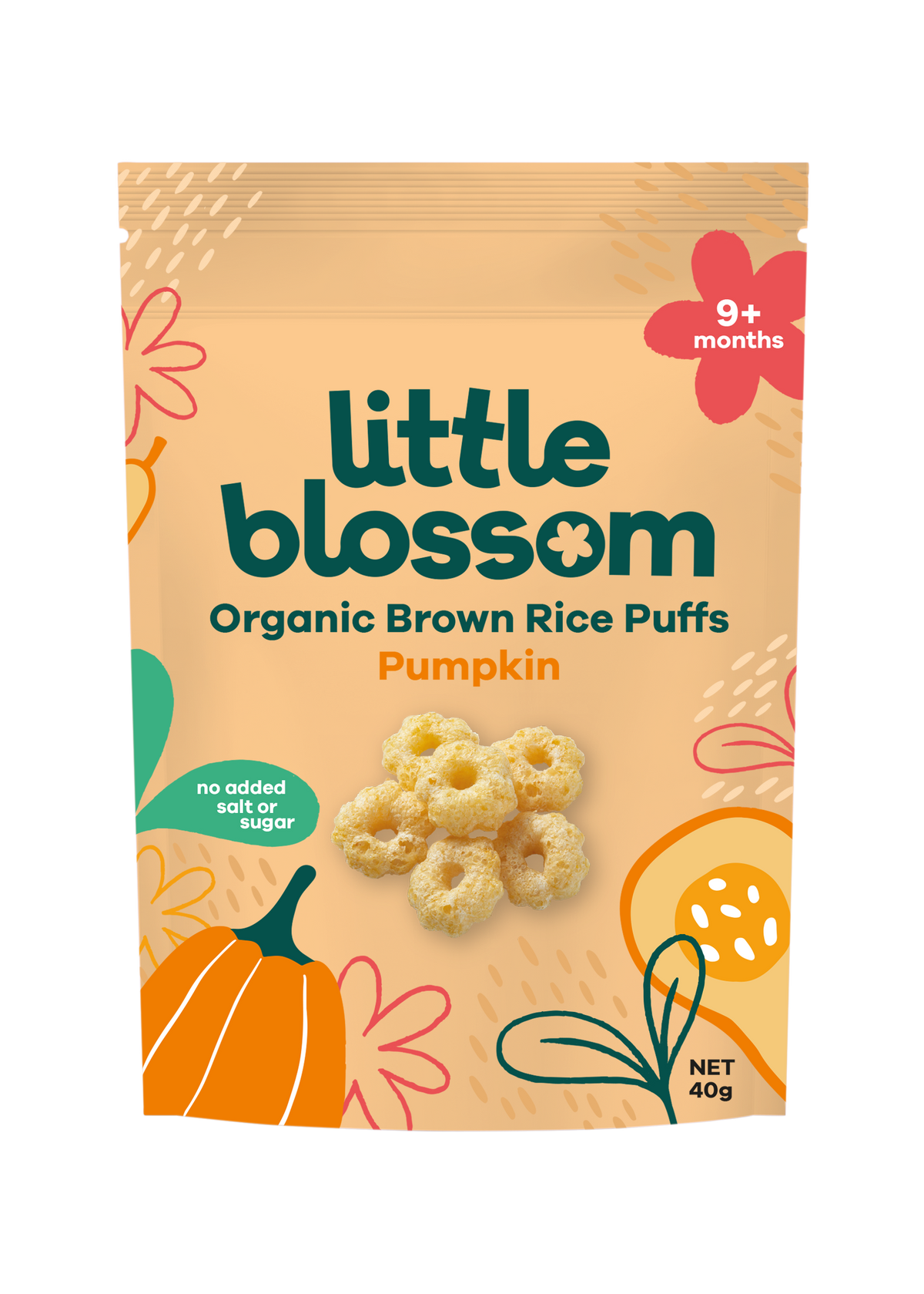 Organic Brown Rice Puffs | Pumpkin — Little Blossom Philippines
